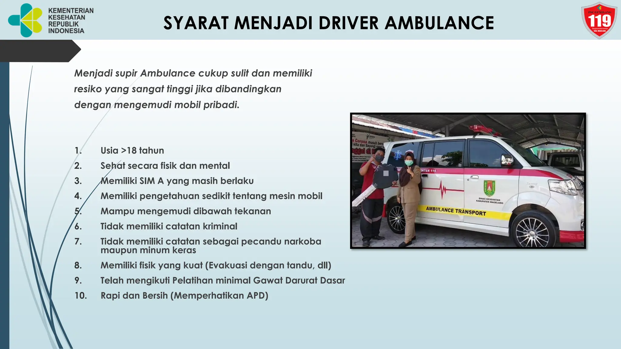 Pengenalan Ambulan Dan Safety Driving AMBULAN | PDF
