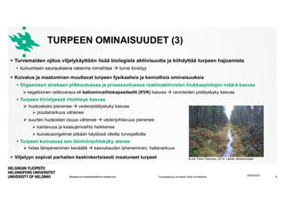 Turvepellot ja ravinteet - Salla Venäläinen, HY | PDF