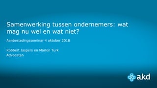 2 samenwerking tussen_ondernemers_2018 | PDF | Business | Business and ...