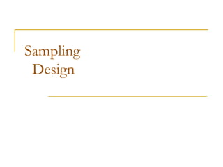 2 sampling design (1) | PPT