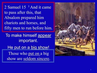 2 samuel 15a the king shall return | PPT