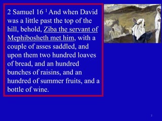 2 samuel 16a live by faith not by sight | PPTX