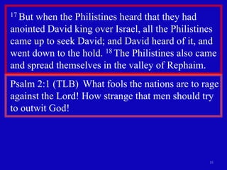 2 samuel 5a the battle is the lord's | PPT