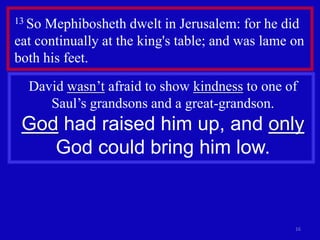2 samuel 9a mephibosheth | PPTX