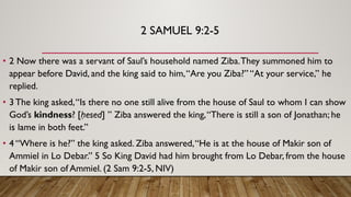 David's Lovingkindness | 2 Samuel Bible Study | PDF