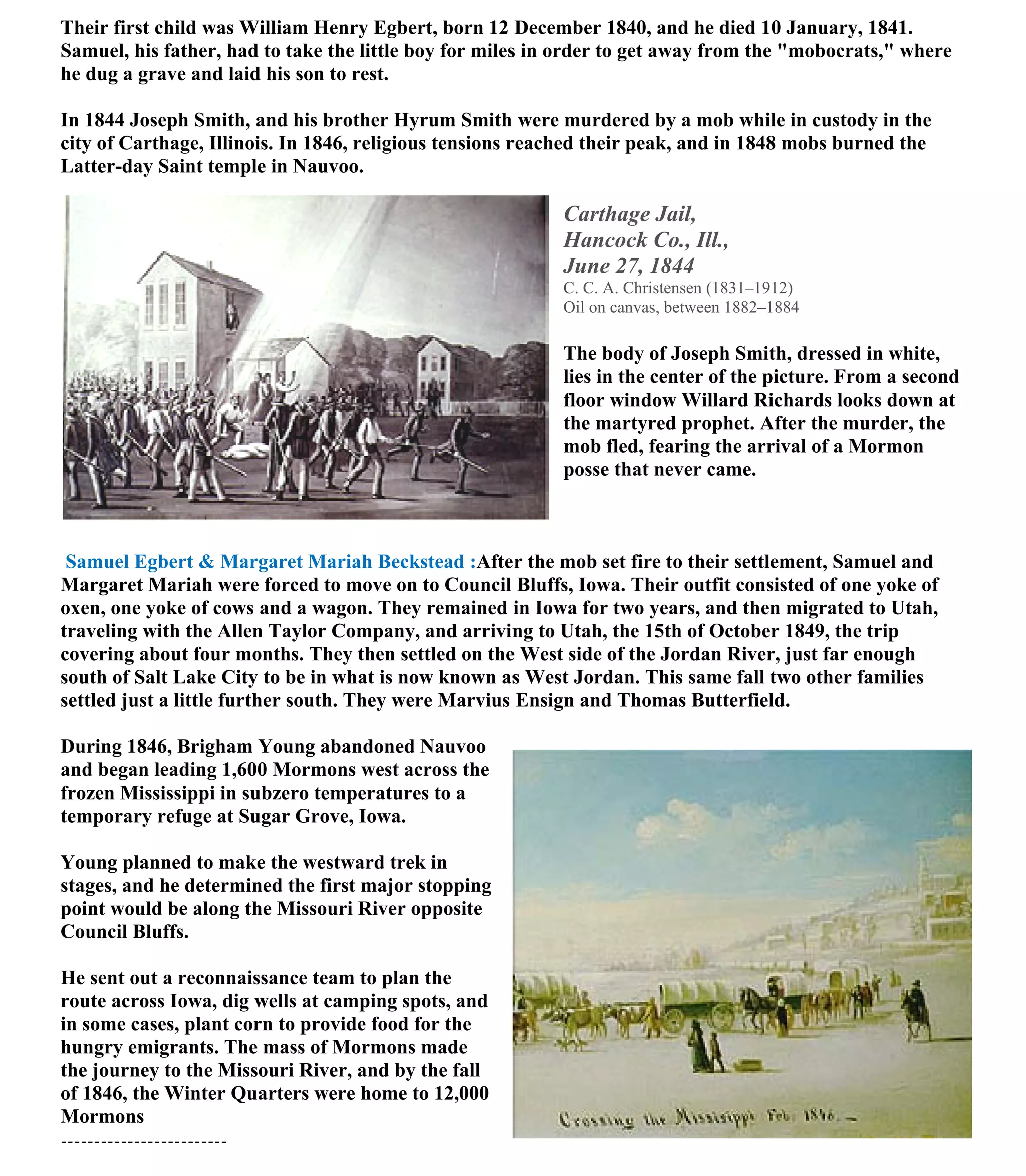 Samuel Egbert & Family | PDF