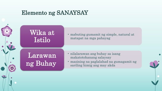 Sanaysay | PPTX