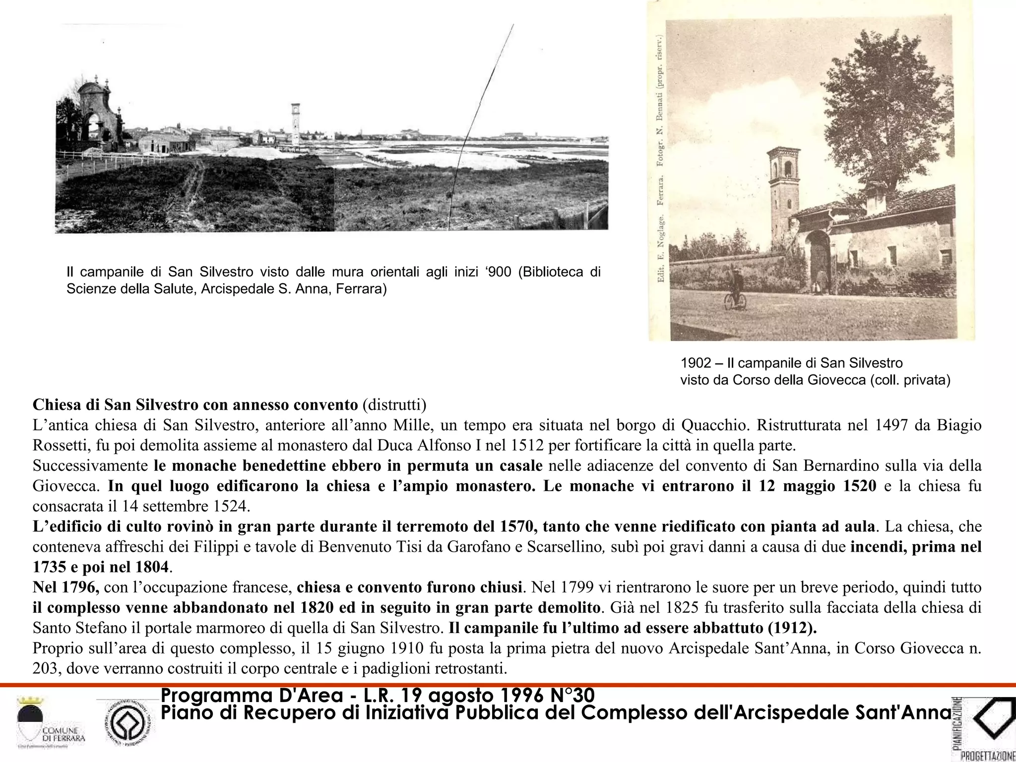 L'Arcispedale S. Anna: i conventi | PPT