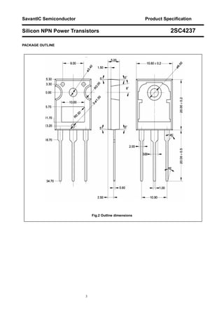 Original NPN Transistor 2SC4237 C4237 10A 1200V TO-247 New | PDF