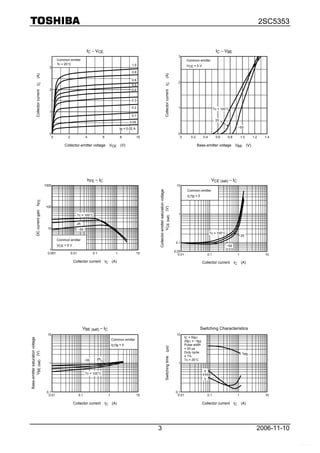 Original NPN Transistor 2SC5353 C5353 5353 TO-220F New Toshiba | PDF