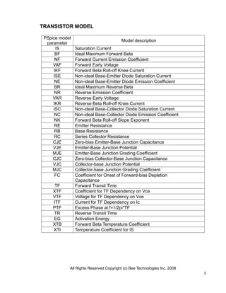 SPICE MODEL of 2SC6082 in SPICE PARK | PDF