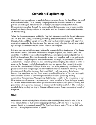 1st Amendment Scenarios | PDF