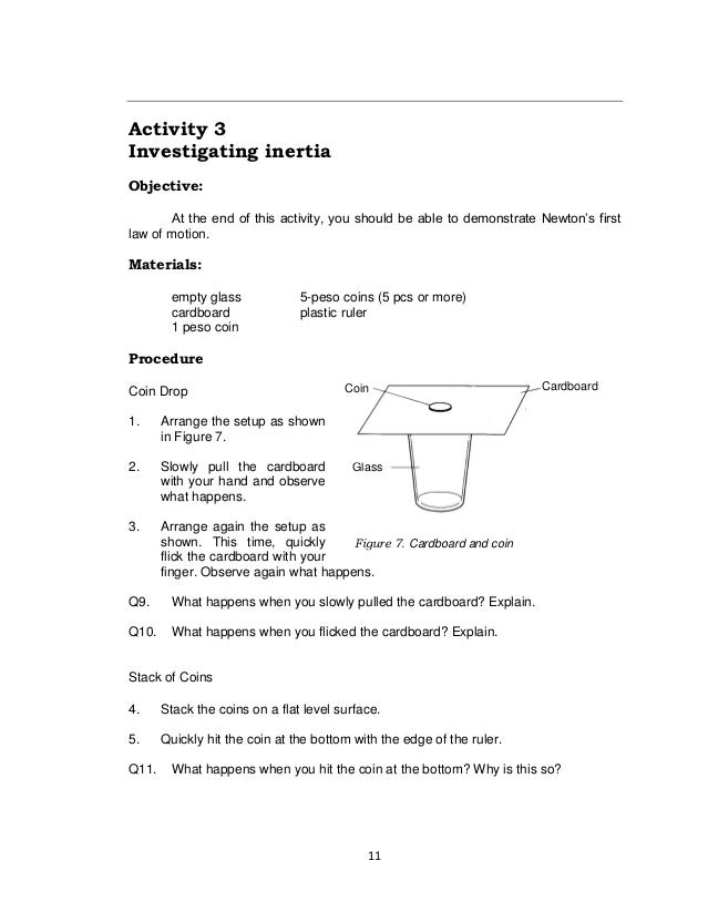 Law Of Inertia Worksheet