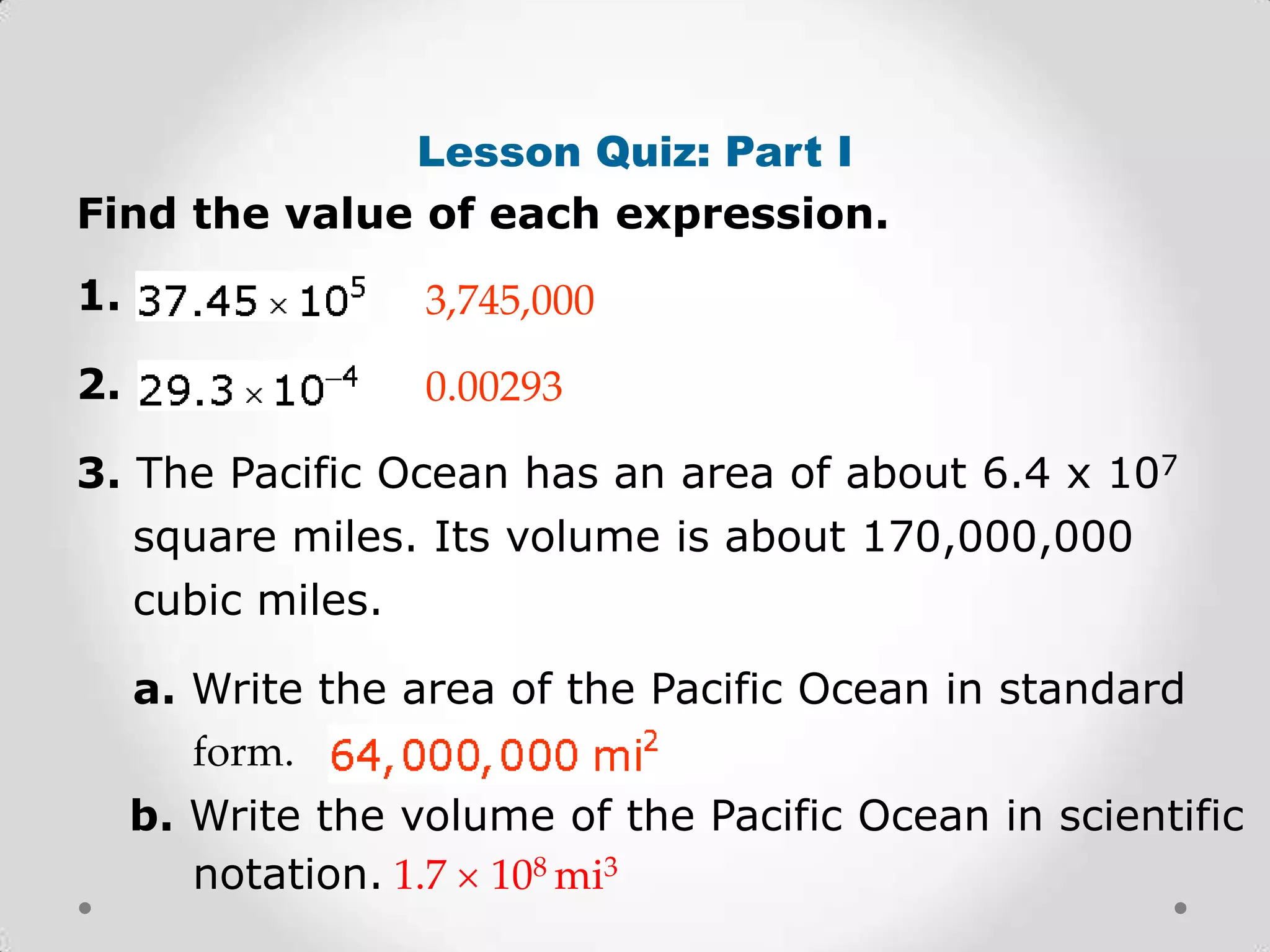 Scientific Notation | PPTX