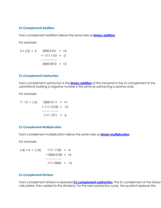 2's complement | DOCX
