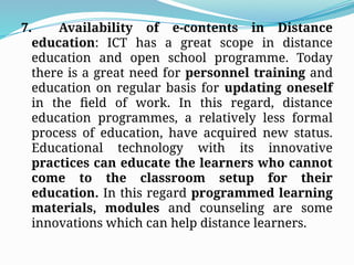 Presentation on SCOPE OF ICT IN EDUCATION.pptx