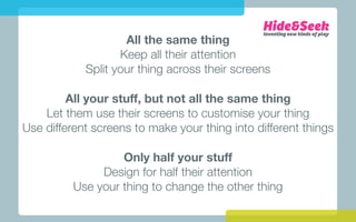 2screen - what games know about split attention | PPT