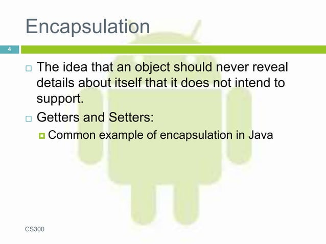Encapsulation anonymous class | PPT