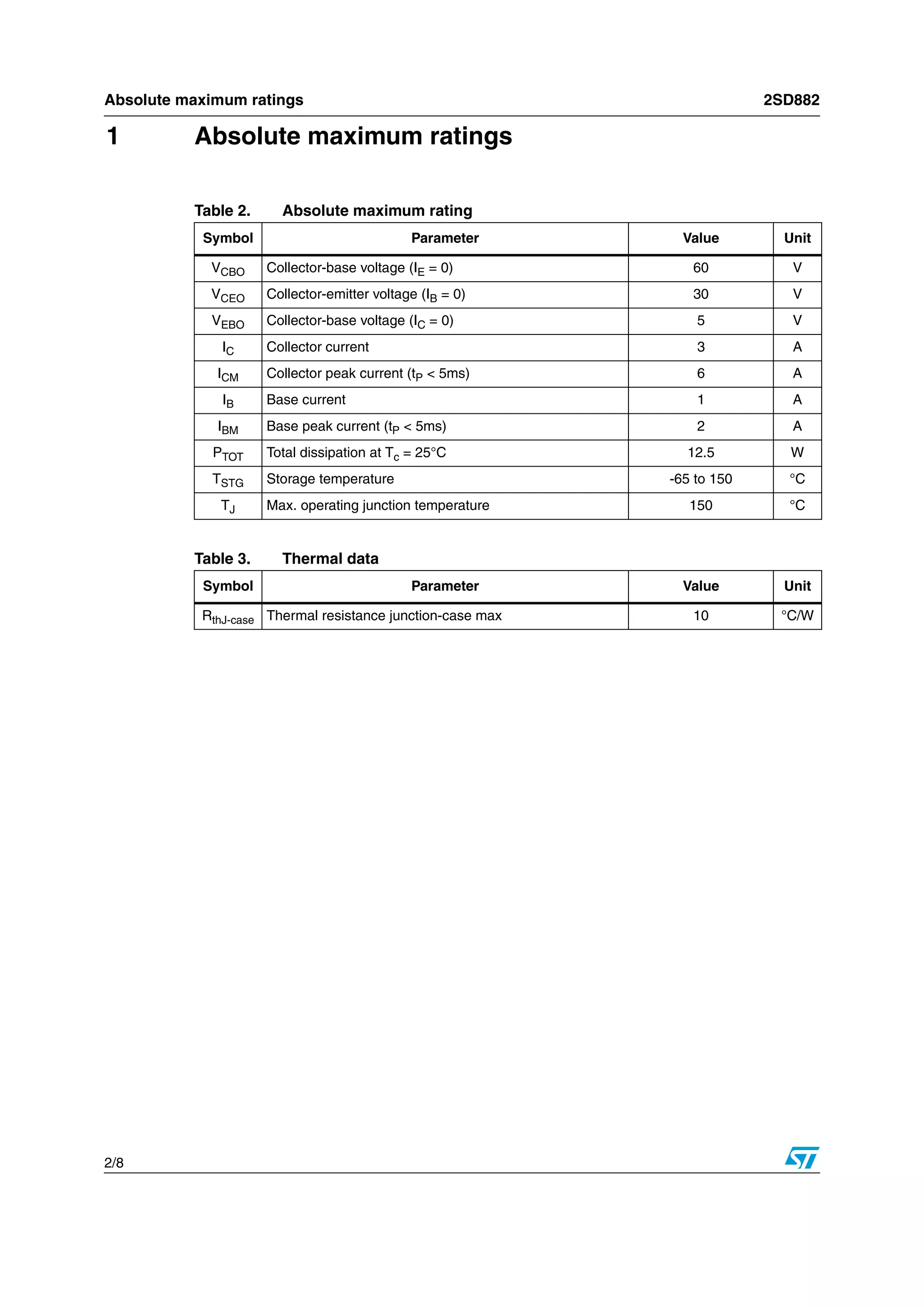 Original Transistor NPN D882 2SD882 3A 40V TO-126 New | PDF