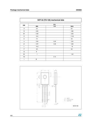 Original Transistor NPN D882 2SD882 3A 40V TO-126 New | PDF