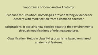Comparitive Anatomy.Kota Pramod Asr homeopathic medical college | PPT