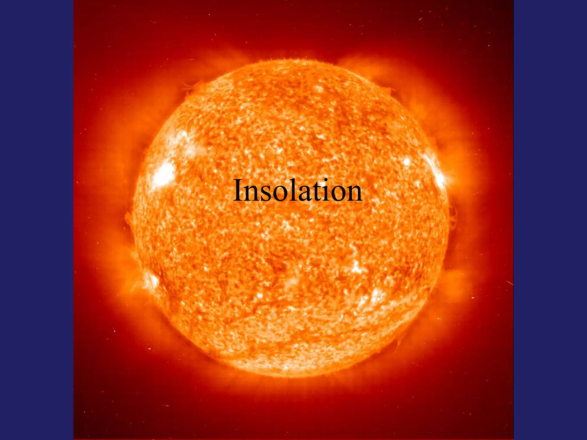 seasons and insolation presentation | PPTX