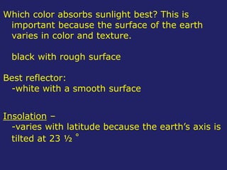 seasons and insolation presentation | PPTX