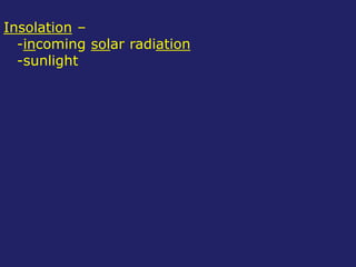 seasons and insolation presentation | PPTX