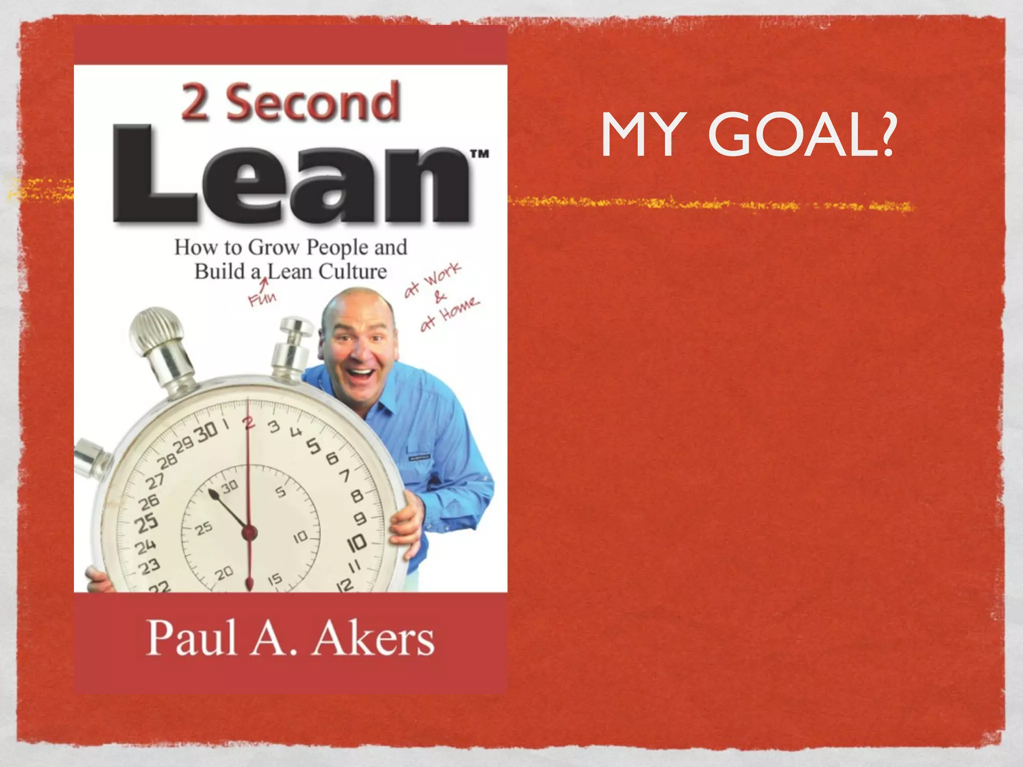 TAG Luncheon: Lean: FastCap Style | PPT