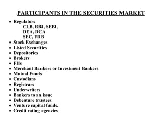 2 Security Market Session Ii & Iii | PPT