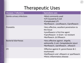 Quinolones | drug develoupment | mechanism of action | future | PPSX