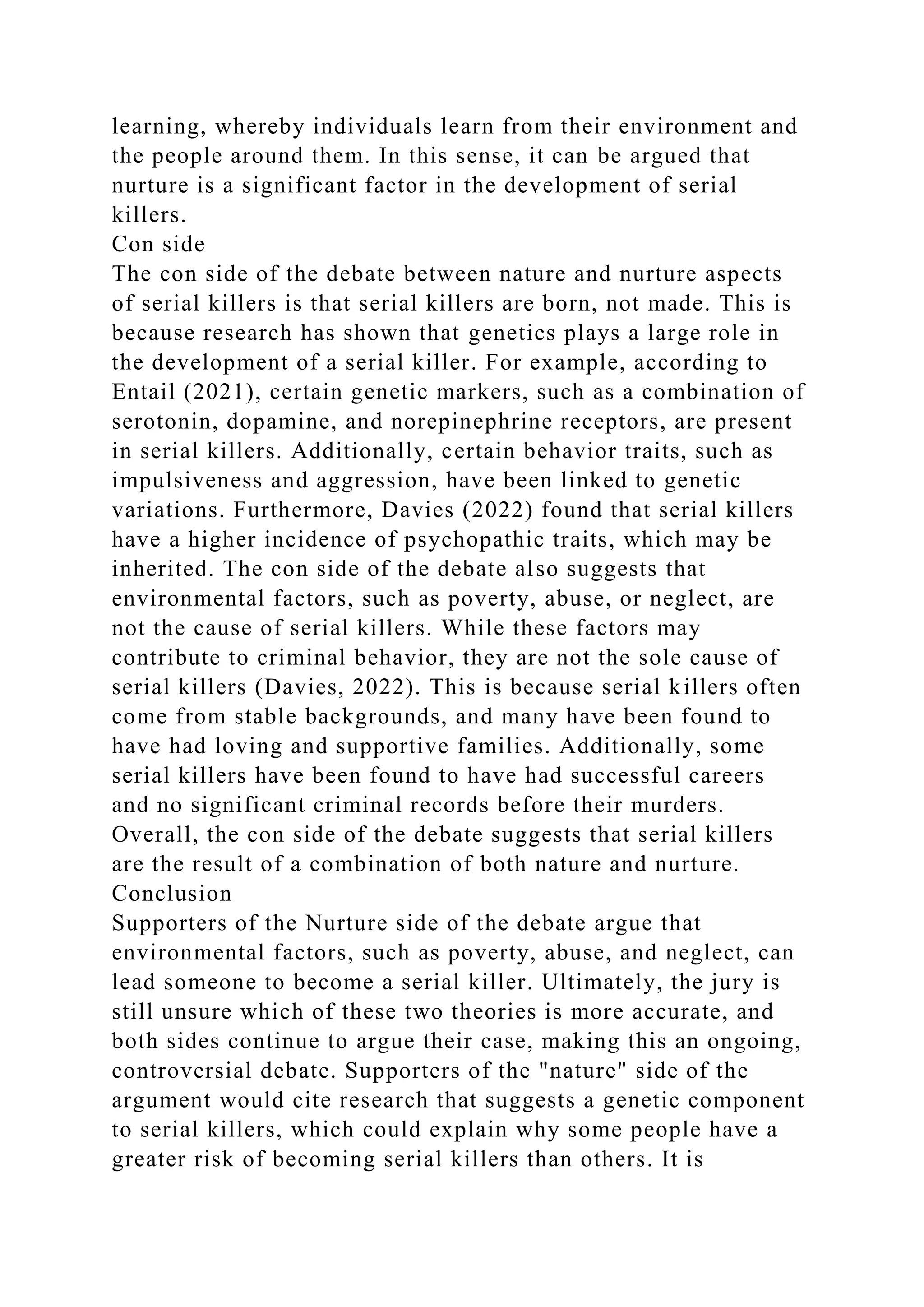 2Serial Killer Nature vs. NurtureStudents Name.docx