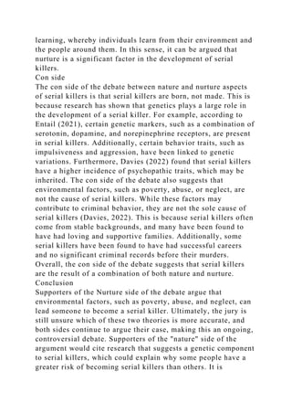 2Serial Killer Nature vs. NurtureStudents Name.docx