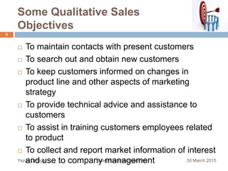setting sales objectives | PPTX
