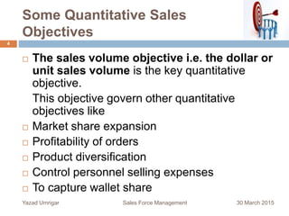 setting sales objectives | PPTX