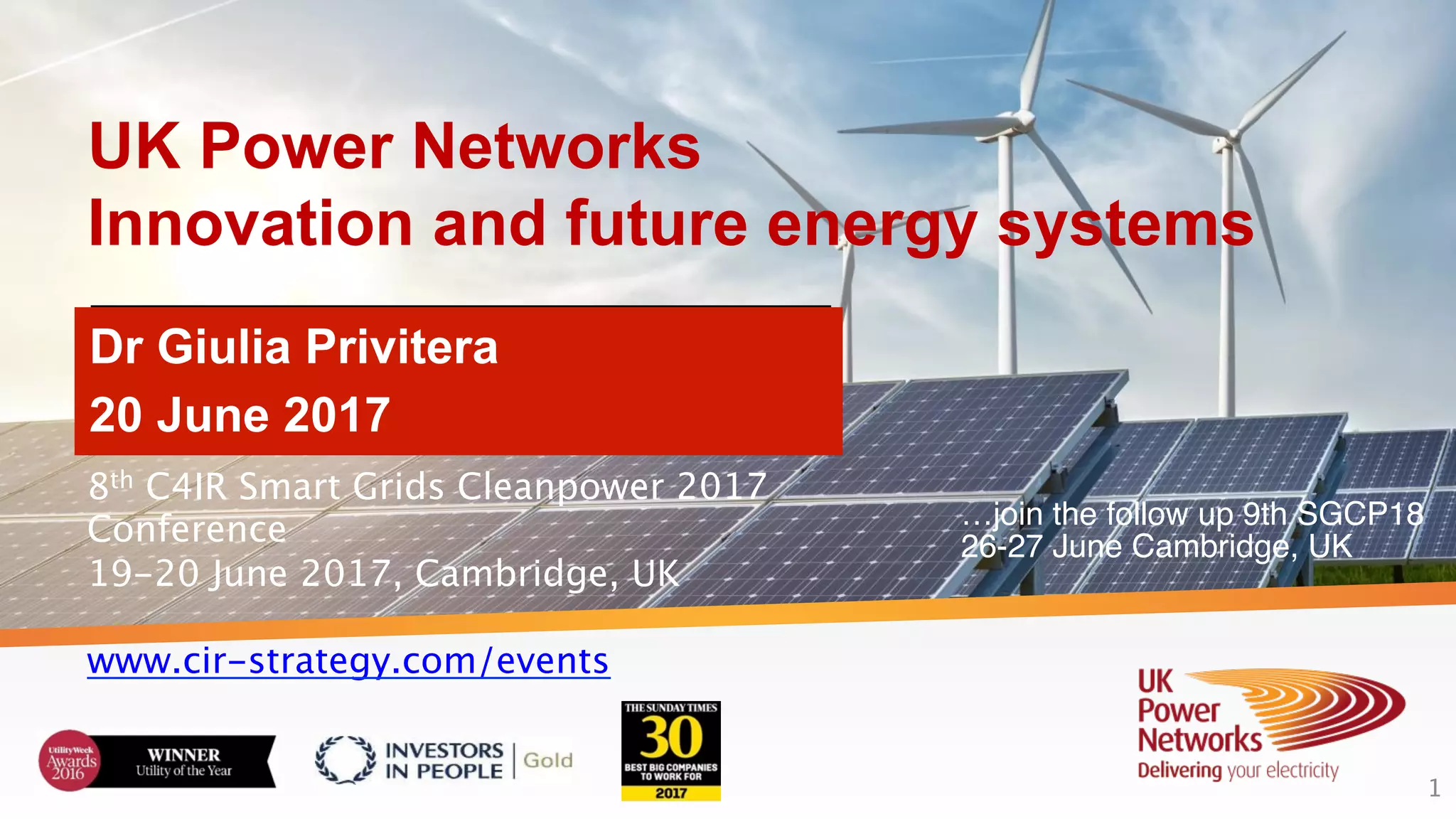 CIR Conferences - UK Power Networks | PDF