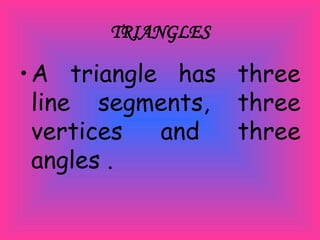 Shapes and Angles 2 for students see and learn | PPT