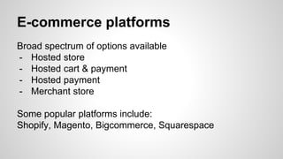 E commerce overview | PPT