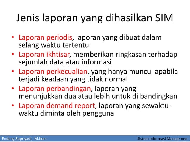 Konsep SIM ( sistem informasi manajemen) | PPTX