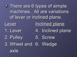 2 simple machines | PPT