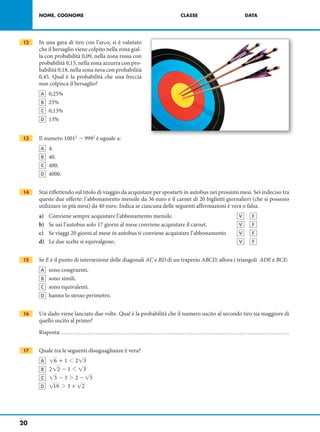 2° simulazione invalsi matematica seconda superiore zanichelli | PDF