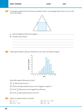 2° simulazione invalsi matematica seconda superiore zanichelli | PDF