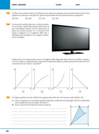 2° simulazione invalsi matematica seconda superiore zanichelli | PDF
