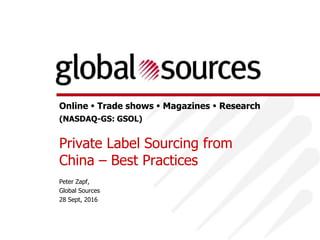 Private Label Sourcing from China -- Best Practices | PDF