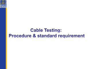 SIRIM Testing and Certification on Electrical Cable Testing | PDF