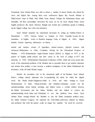 2 sir syed ahmad khan and his contributions | DOCX