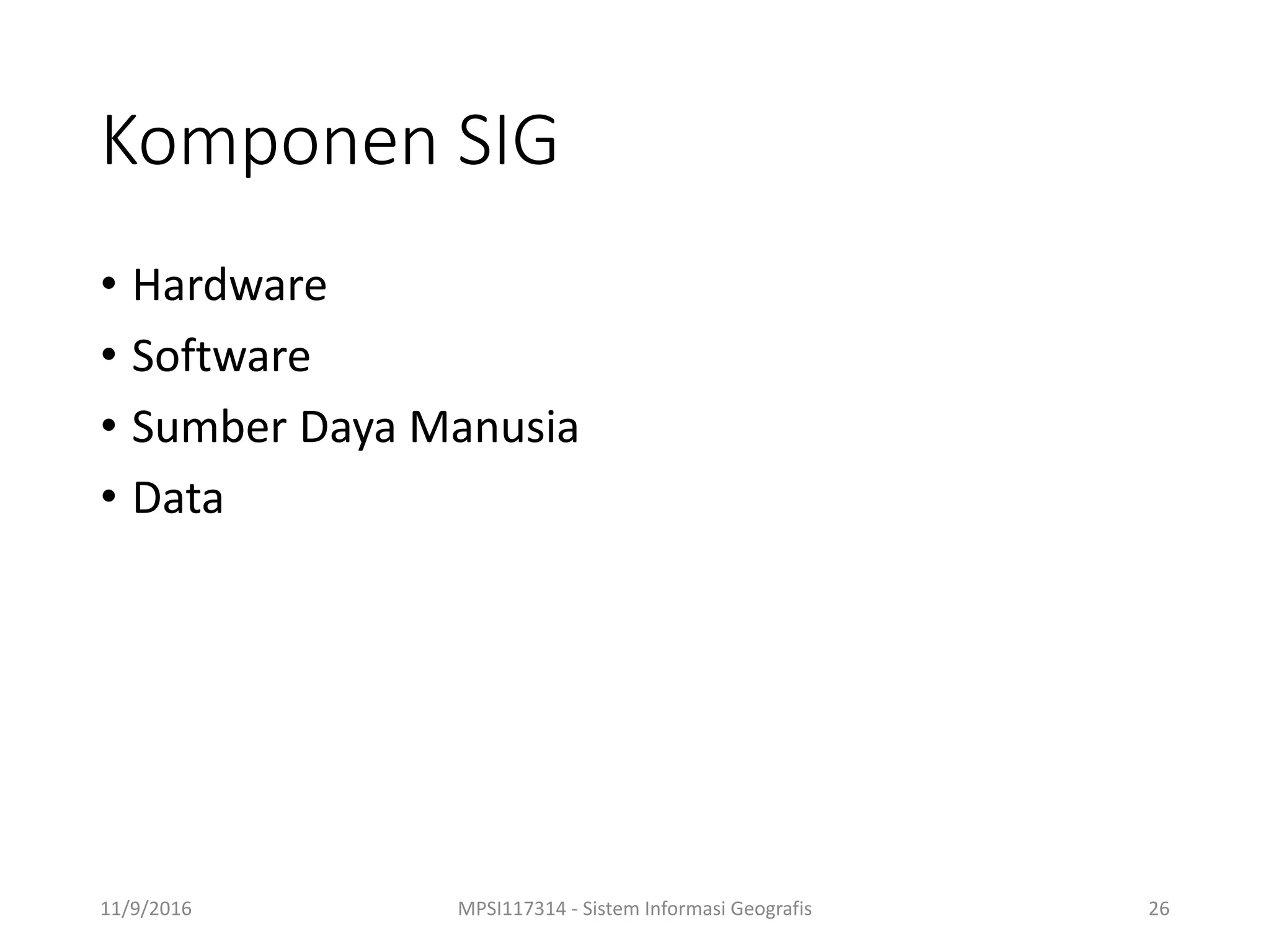 Sistem Informasi Geografis | PDF