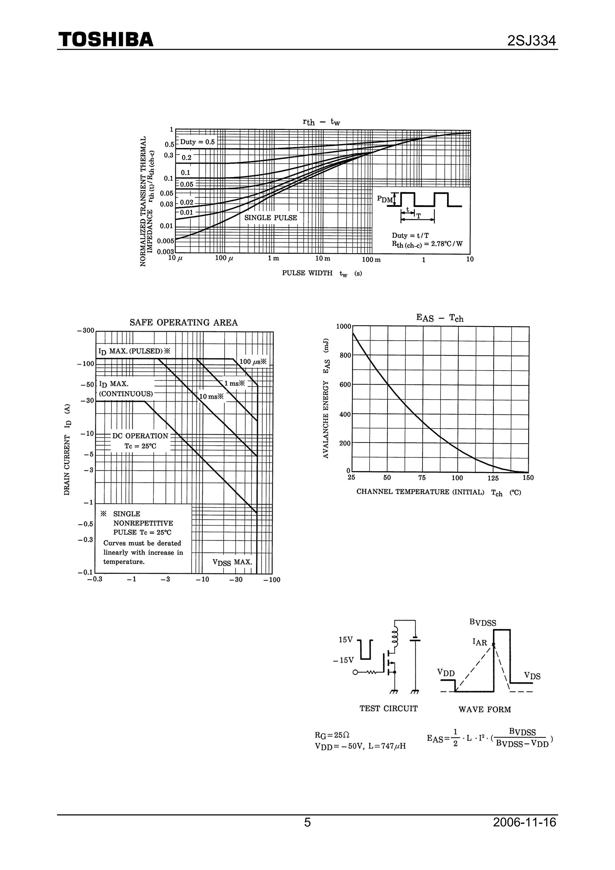 Original Mosfet 2SJ334 J334 334 30A 60V TO-220 New Toshiba ...