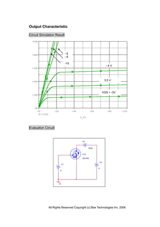 SPICE MODEL of 2SJ349 (Standard+BDS Model) in SPICE PARK | PDF