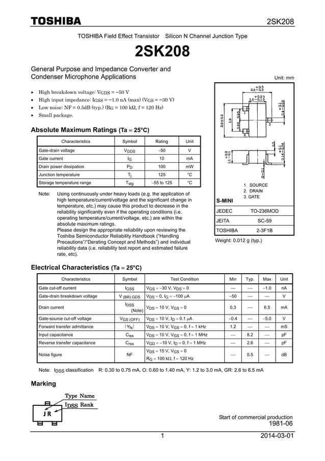 2 sk208 datasheet_en_20140301 (1) | PDF